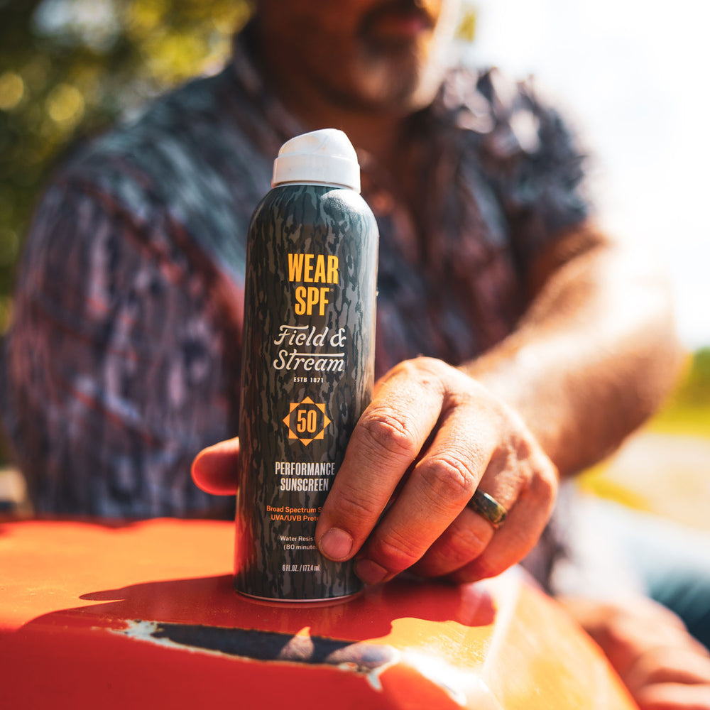 Field & Stream Performance Sunscreen Spray SPF 50 | WearSPF – Wear SPF